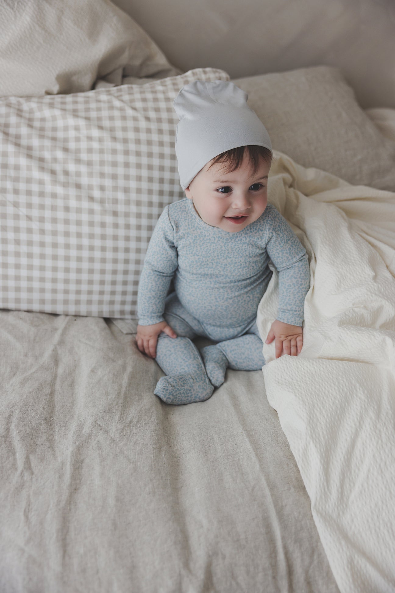 Lillette Pale Blue Spotted Footie Set – The Kids Shoppe